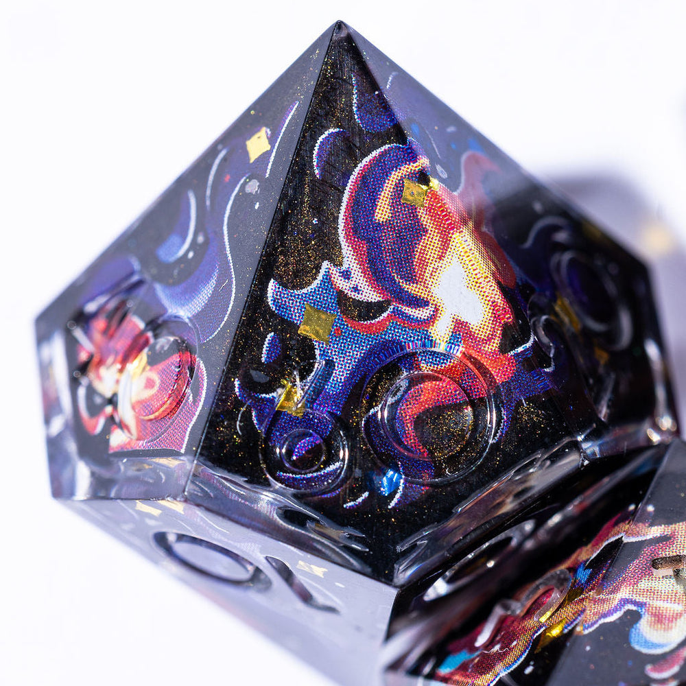 Cosmic Storm 7-Piece Iconic Dice Set | Dispel Dice®