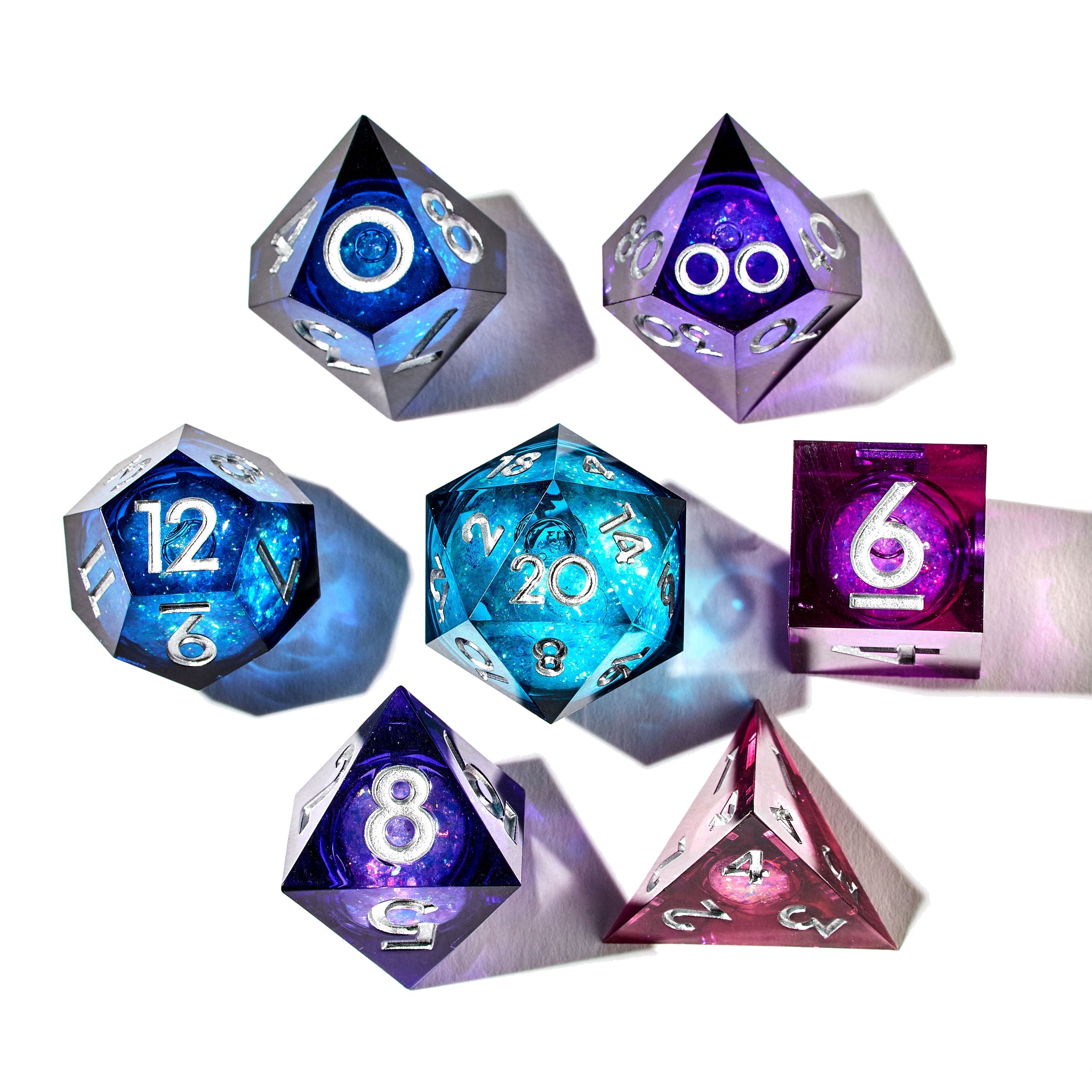 Changeling 7-Piece Liquid Core Dice Set | Dispel Dice®