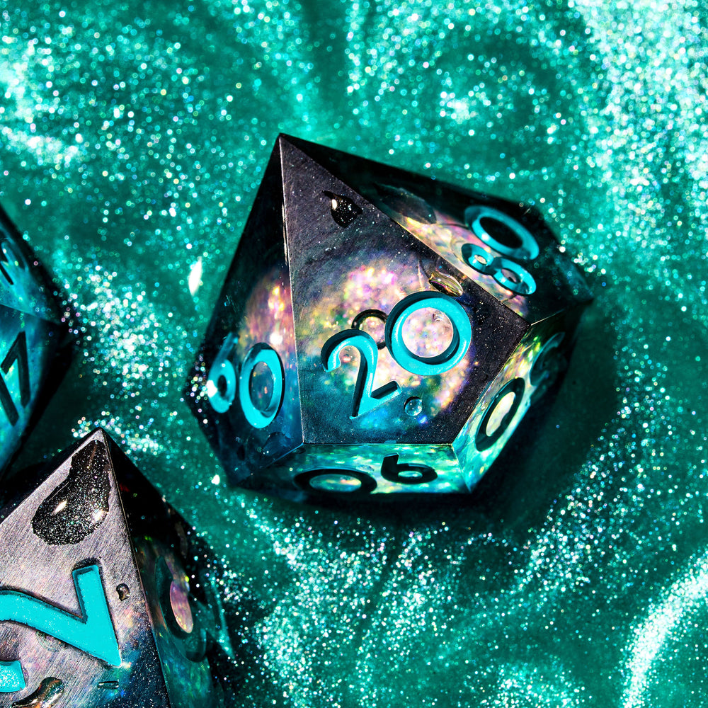 Cosmic Horror 7-Piece Liquid Core Dice Set | Dispel Dice®