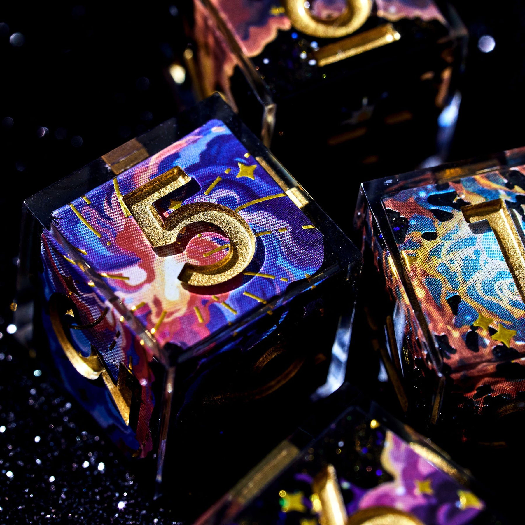 Cosmic Storm 4-Piece D6 Set | Dispel Dice®
