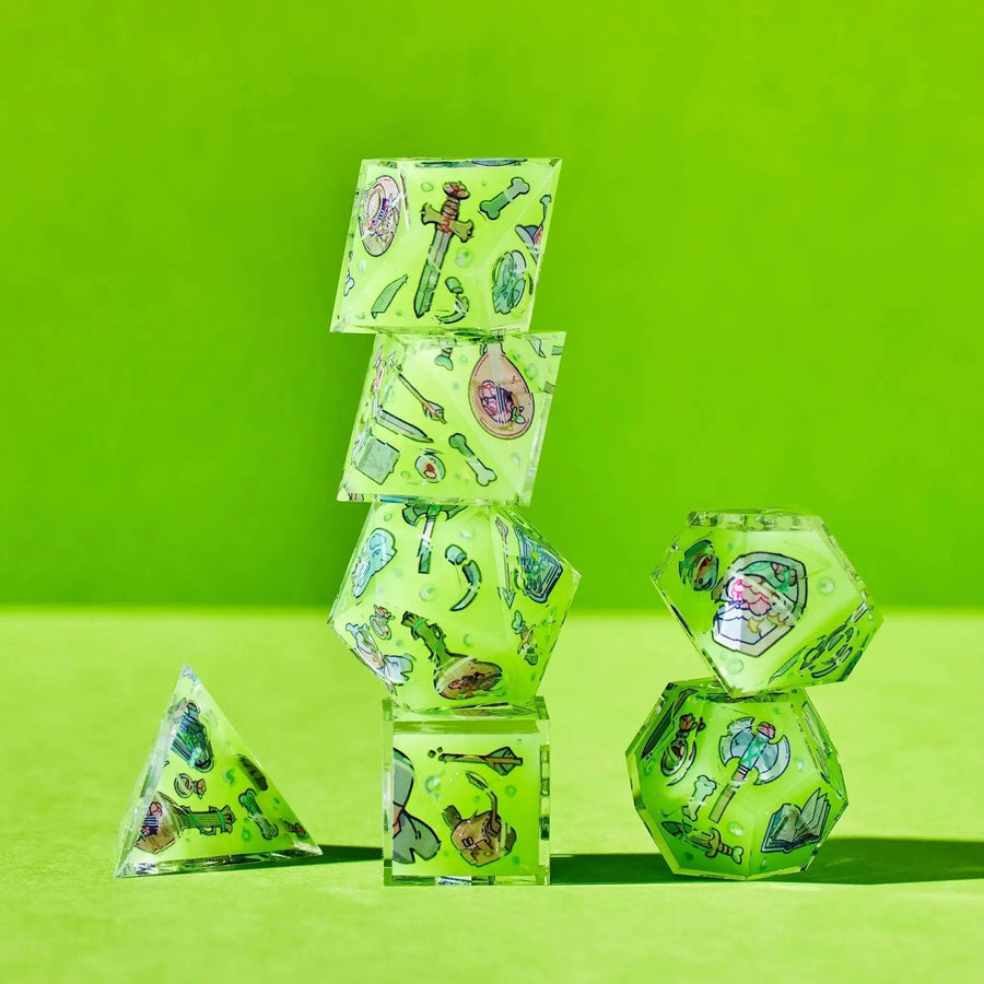Death By Ooze Premium DnD Dice Set | Dispel Dice®