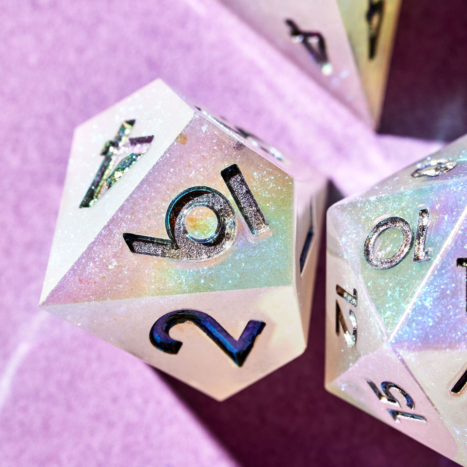 Moon Maiden 7-Piece Polyhedral Dice Set | Dispel Dice®