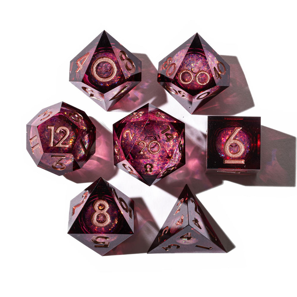 Nosferatu 7-Piece Liquid Core Dice Set | Dispel Dice®