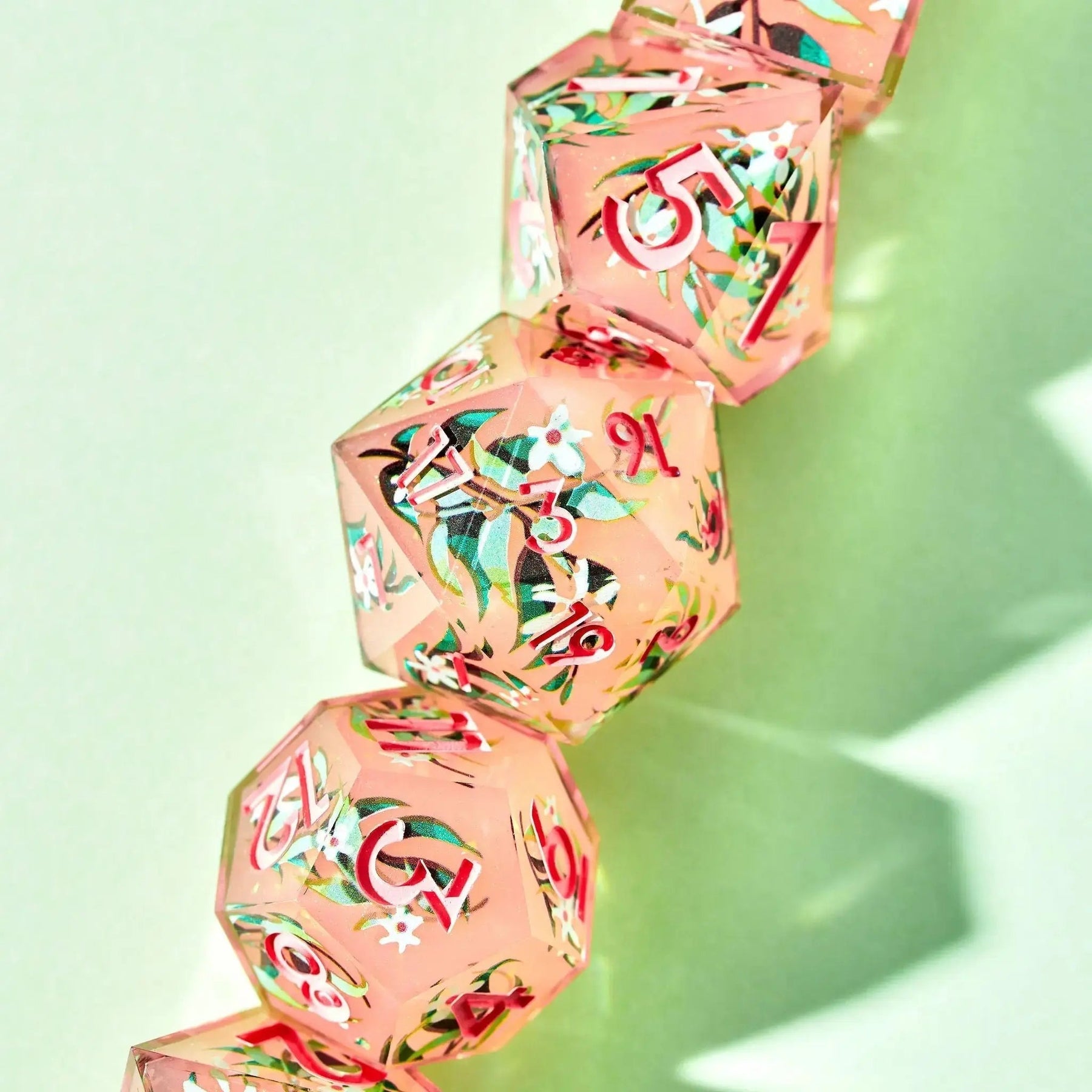 Overgrowth Pink/Orange Dice Set | Dispel Dice®