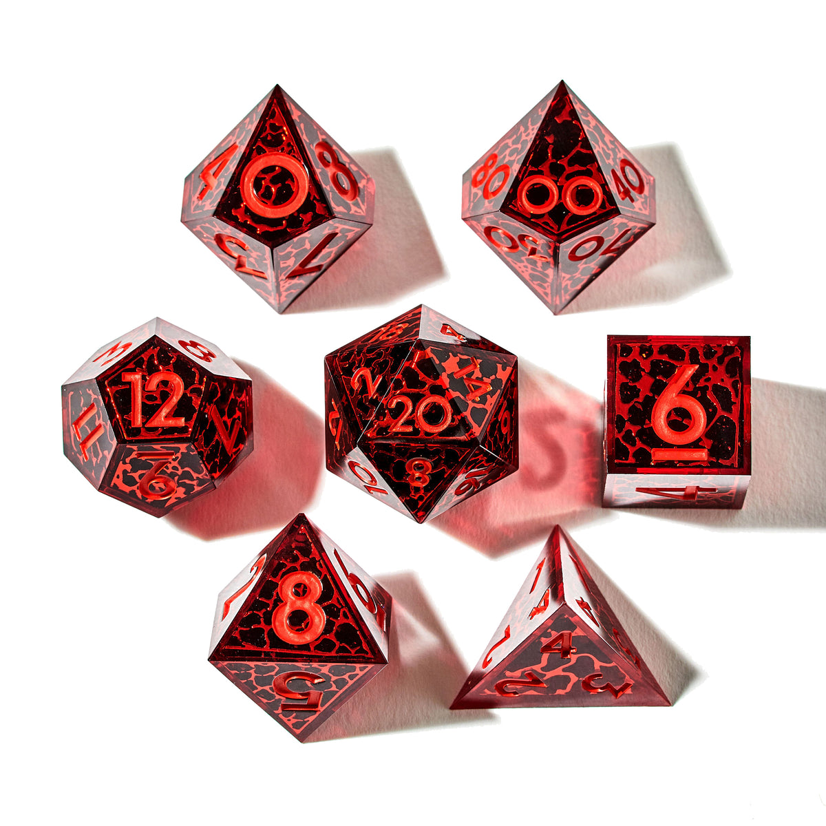 Solar Flare 7-Piece Iconic Dice Set | Dispel Dice®